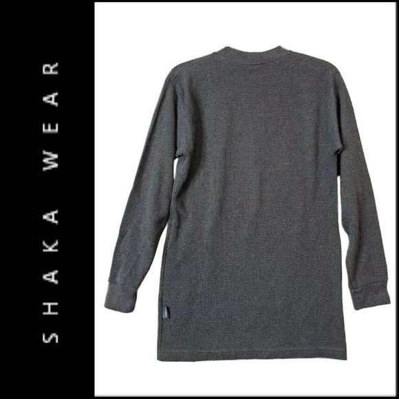 Shaka Wear | Shirts | Shaka Wear Men Long Sleeve Gray Logo Thermal Top ...